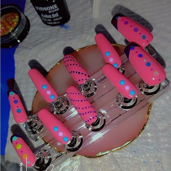 Hand Crafted | Other | Pink Press On Nails | Poshmark
